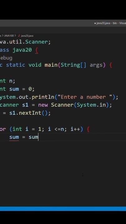 Day 20 Doing Addition Of N Natural Numbers In Java Short Shorts
