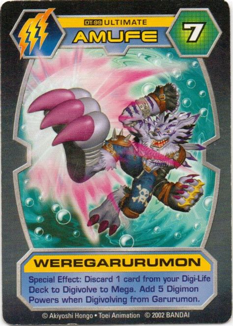 Card Weregarurumon Digimonwiki Fandom Powered By Wikia