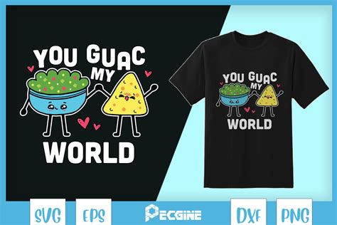 You Guac My World Avocado Pun Svg Graphic By Pecgine · Creative Fabrica
