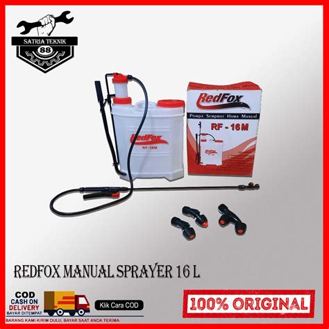 Jual Pompa Semprot Hama Manual 16L REDFOX Sprayer 16 Liter Alat Semprot Tanaman Tangki Semprot