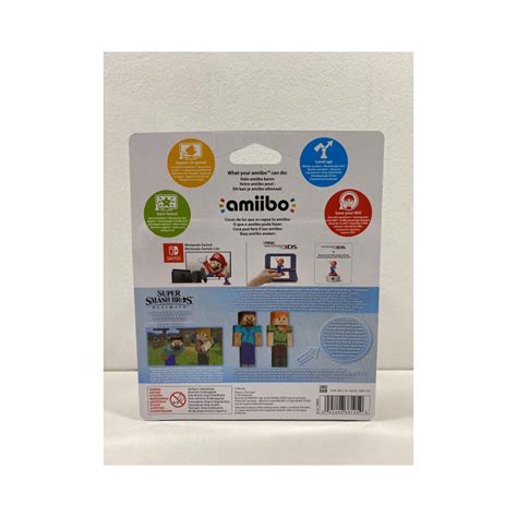 Trader Games Amiibo Steve Et Alex N°89 Super Smash Bros Euro New