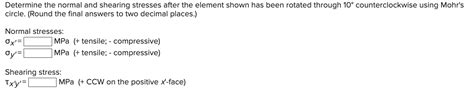 Solved Required Information Problem 07038 Using Mohrs