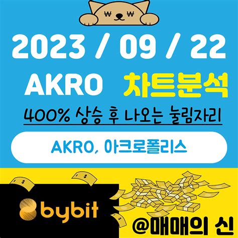 922 Akro 아크로폴리스 약 400 상승 후 눌림자리