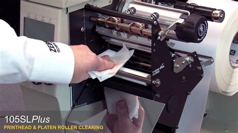 Zebra 105SLPlus: How to Clean Printhead & Platen Roller - YouTube