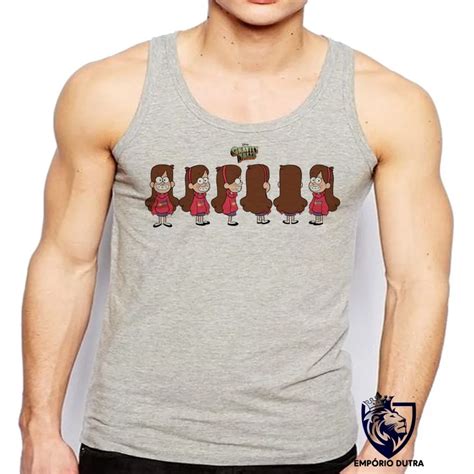 Empório Dutra Camiseta Regata adulto ou infantil Gravity Falls Mabel