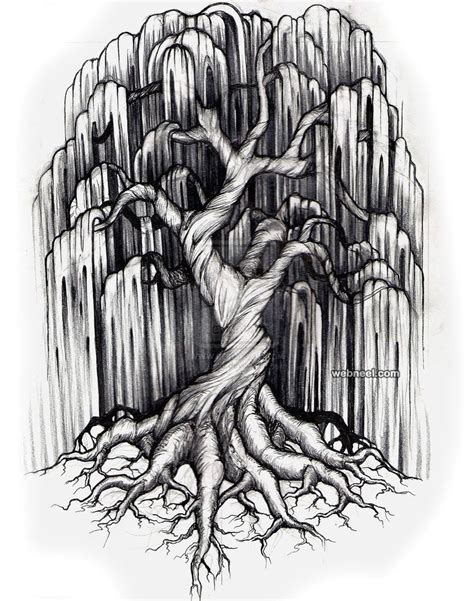 30 Beautiful Tree Drawings And Creative Art Ideas From Top Artists