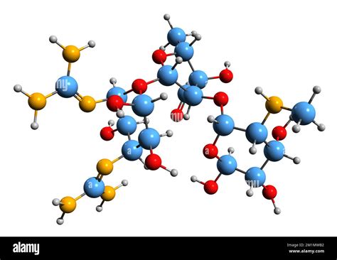 3d Image Of Streptomycin Skeletal Formula Molecular Chemical