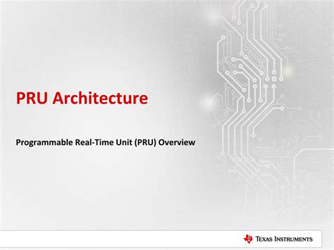 Ppt Programmable Real Time Unit Pru Overview Powerpoint