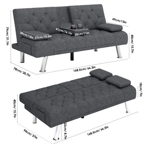 Ebern Designs 2 Piece 66 3 Upholstered Sleeper Sofa Living Room Sets