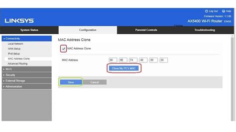 Fixo Tip On Linkedin How Can I Do Mac Cloning In Linksys Router Mac Address Clone Mesh Router