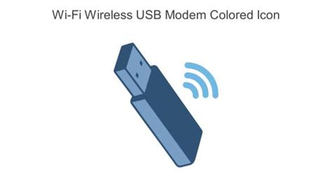 Wi Fi Wireless Usb Modem Colored Icon In Powerpoint Pptx Png And Editable Eps Format Ppt Example