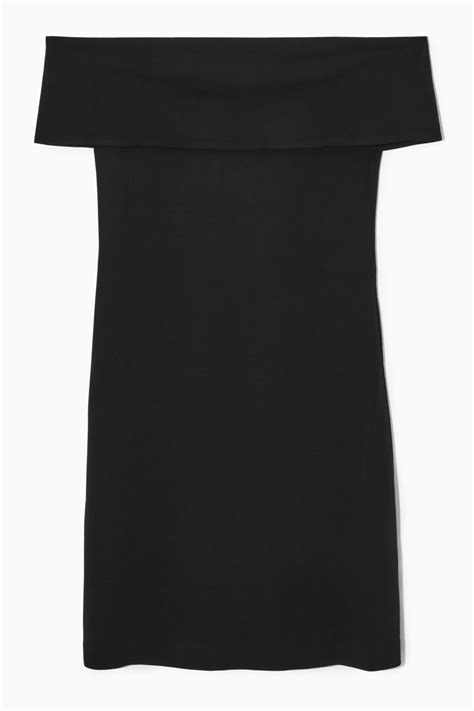Off The Shoulder Dress Black Cos