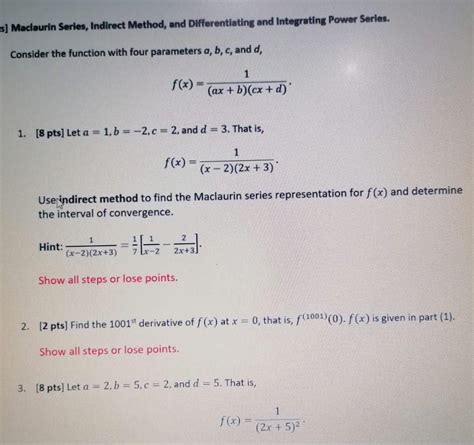 Solved Use Differentiating Or Integrating Power Series To Chegg