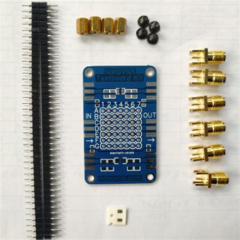Wholesale RF Demo Kit For NanoVNA VNA RF Test Board Vector Network Test Filter Attenuator Blue