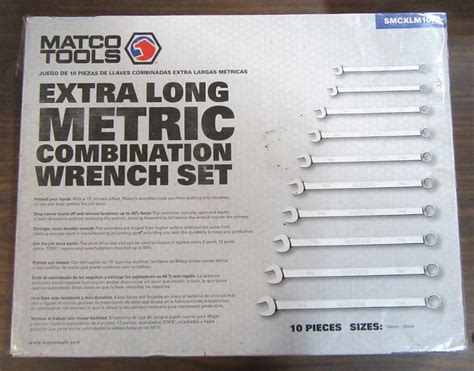 Lot Matco Tools Xl Metric Combo Wrench Set