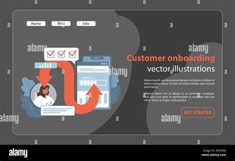 Customer Onboarding Concept Efficient Digital Process Guiding A New