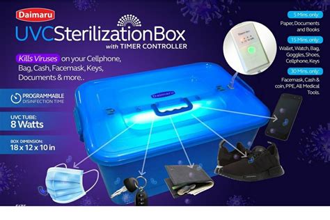 Daimaru Uvc Sterilization Box With Timer Control Disinfection Box Tv And Home Appliances Air