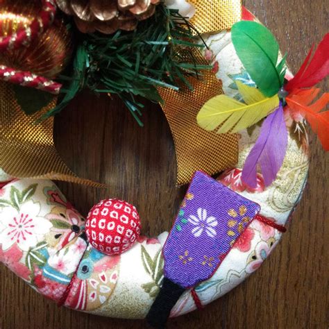 注文 お正月飾りリース布ハンドメイド