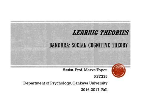 PPT Understanding Bandura S Social Cognitive Theory PowerPoint
