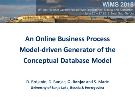 pdf an online business process model driven generator of the