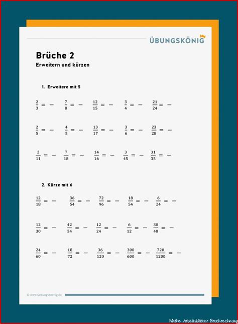 Brüche Mathe Arbeitbletter Klasse Grundwissen Kostenlose Arbeitsblätter Und