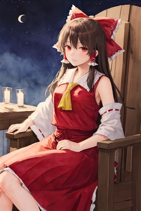 Hakurei Reimu Touhou Generated By Kae User Tkaf7874 Using Abyss