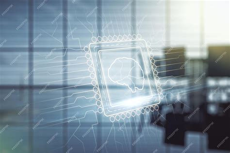 Premium Photo Double Exposure Of Creative Artificial Intelligence Interface On A Modern
