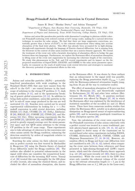 Pdf Bragg Primakoff Axion Photoconversion In Crystal Detectors