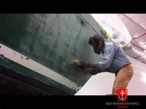 Sanding Using A Longboard Boat Renovation People