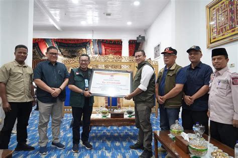 Bupati Tanah Datar Kembali Terima Bantuan Dari BNPB Untuk Penanganan