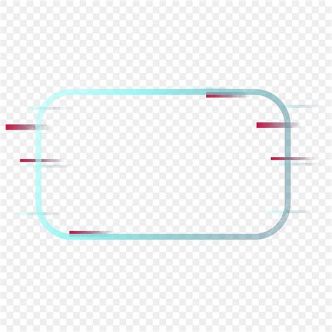 Simple Boders Clipart Hd Png Simple Square Glitch Boder Free Vector