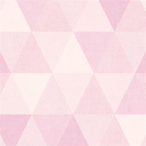 Papel De Parede Adesivo Tri Ngulos Textura Rosa