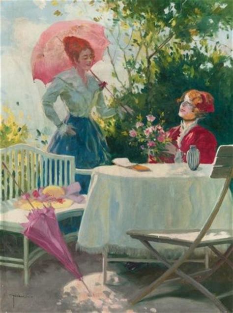 Solve Summer Outdoors ~ Louis Jambor Hungarian 1884 1955 Jigsaw Puzzle Online With 300 Pieces