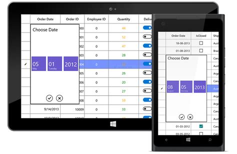 High Performance UWP DataGrid Control Syncfusion
