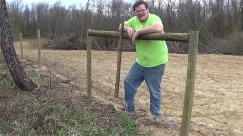 How To Install A Corner Brace For Wire Fence Youtube