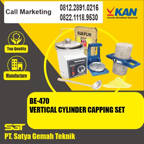 Vertical Cylinder Capping Alat Laboratorium Tanah