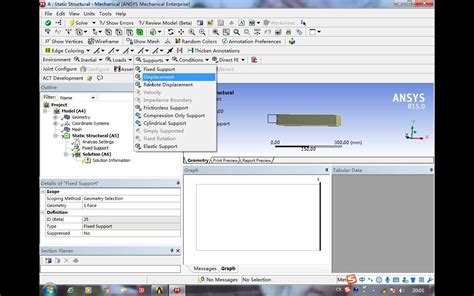 Ansys Workbench 位移约束与支反力哔哩哔哩bilibili Ansys Workbench 位移约束与支反力哔哩哔哩bilibili
