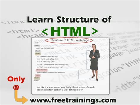 learn html page structure