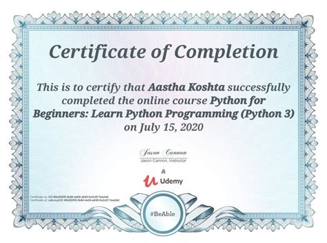 Aastha Koshta On Linkedin Beginners Linkedin Python Udemycourses