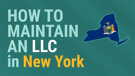 How Do I Maintain An LLC In New York