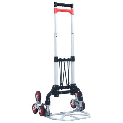 Carrello Per Scale Pieghevole 70 Kg In Alluminio Argento Cose