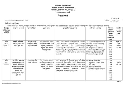 Bpsc Non Cadre Job Circular 2017 Assistant Programmer Assistant Director Assistant