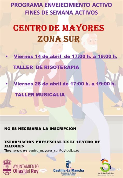Programa Envejecimiento Activo Ayuntamiento de Olías del Rey
