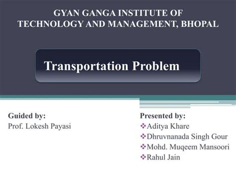 Unbalancedtransportationproblempptxpptx