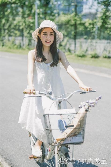 人像攝影：騎自行車的美女妮妮 每日頭條