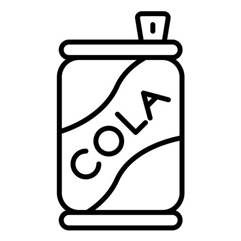 Cola Can Line Icon 14810521 Vector Art At Vecteezy