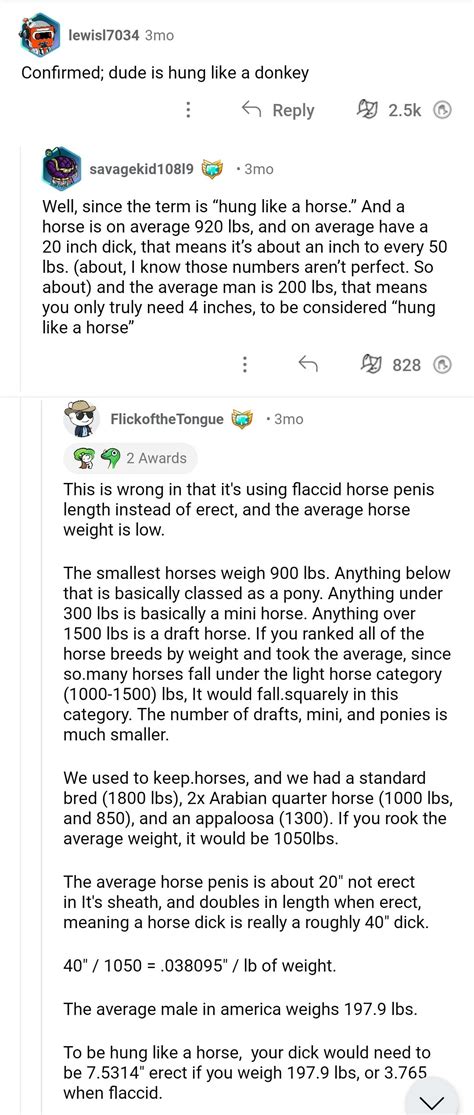 1 Hung Like A Horse Rhedidthemath