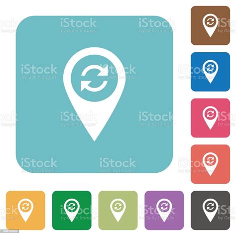 同步 Gps 地圖位置圓形方形平面圖標向量圖形及更多主題圖片 主題 位置描述 全球定位系統 Istock