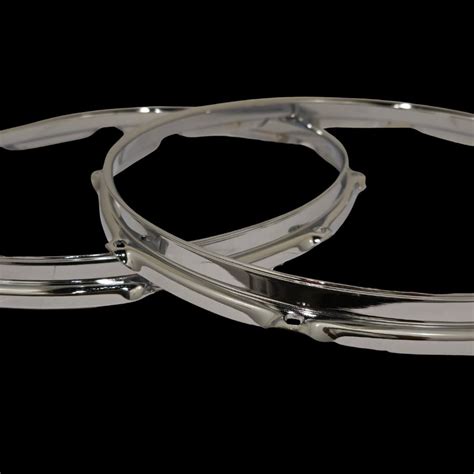 Dfp 3mm Triple Flange Drum Hoops Chrome Sizes 13” 14”