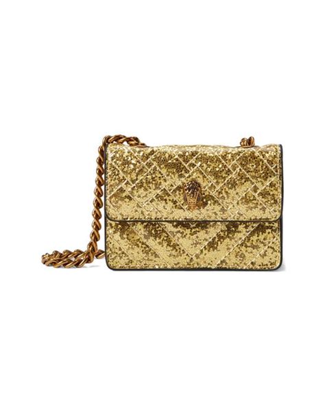 Kurt Geiger Micro Kensington Bag In Metallic Lyst